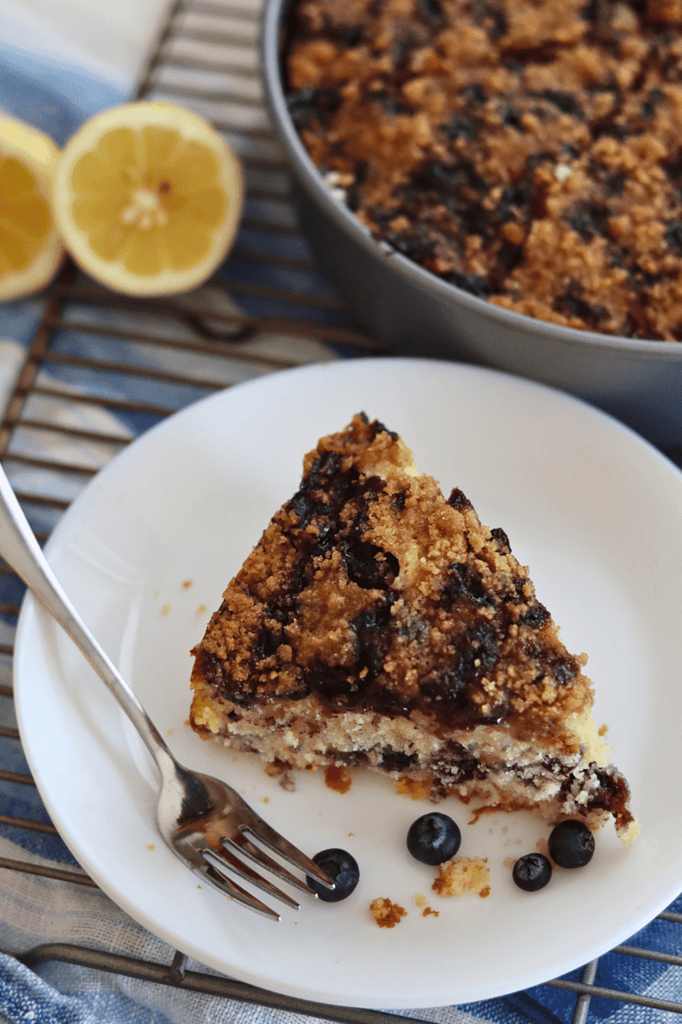 Easy Sourdough Discard Blueberry Buckle Recipe - Simplicity and a Starter