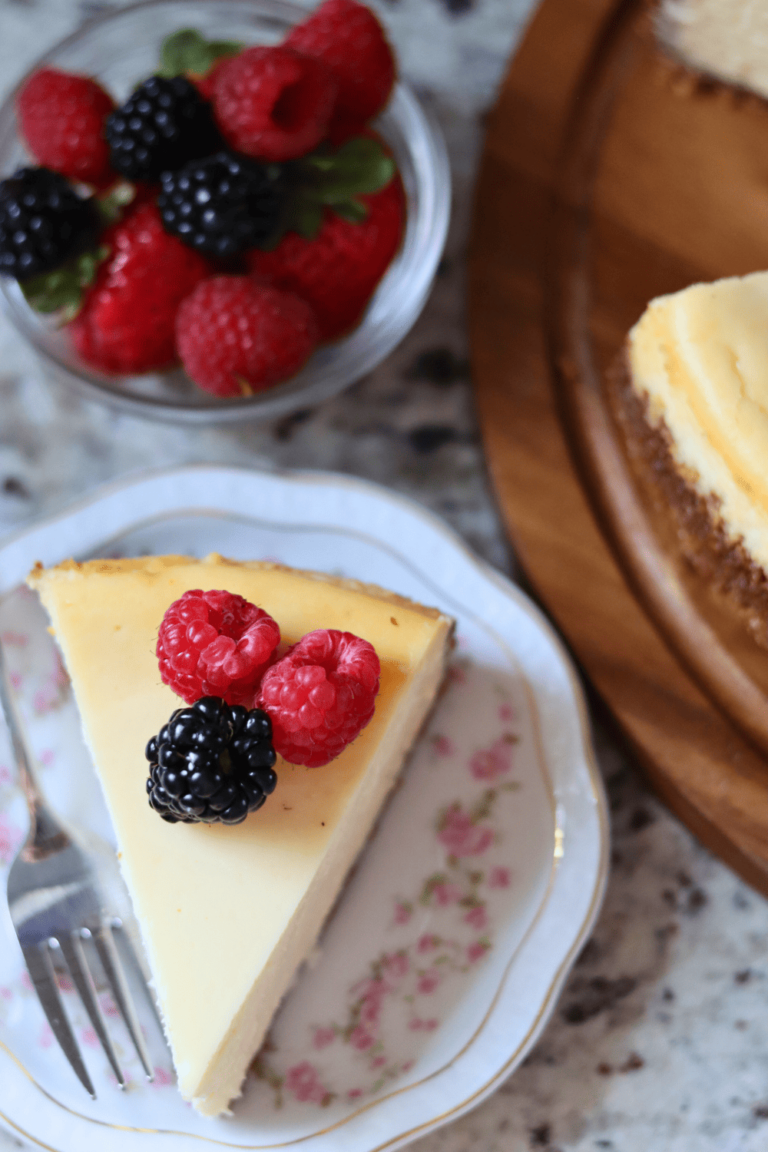 Easy Cheesecake with a Sourdough Graham Cracker Crust - Simplicity and ...